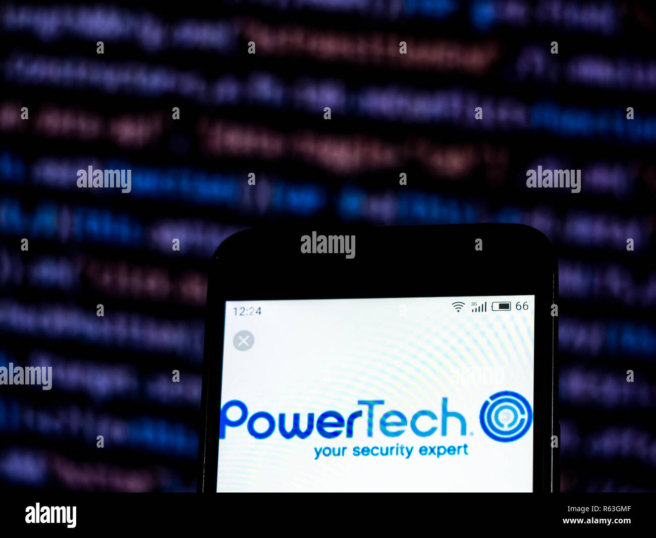 Powertech Technology Company logo seen displayed on smart phone Stock ...