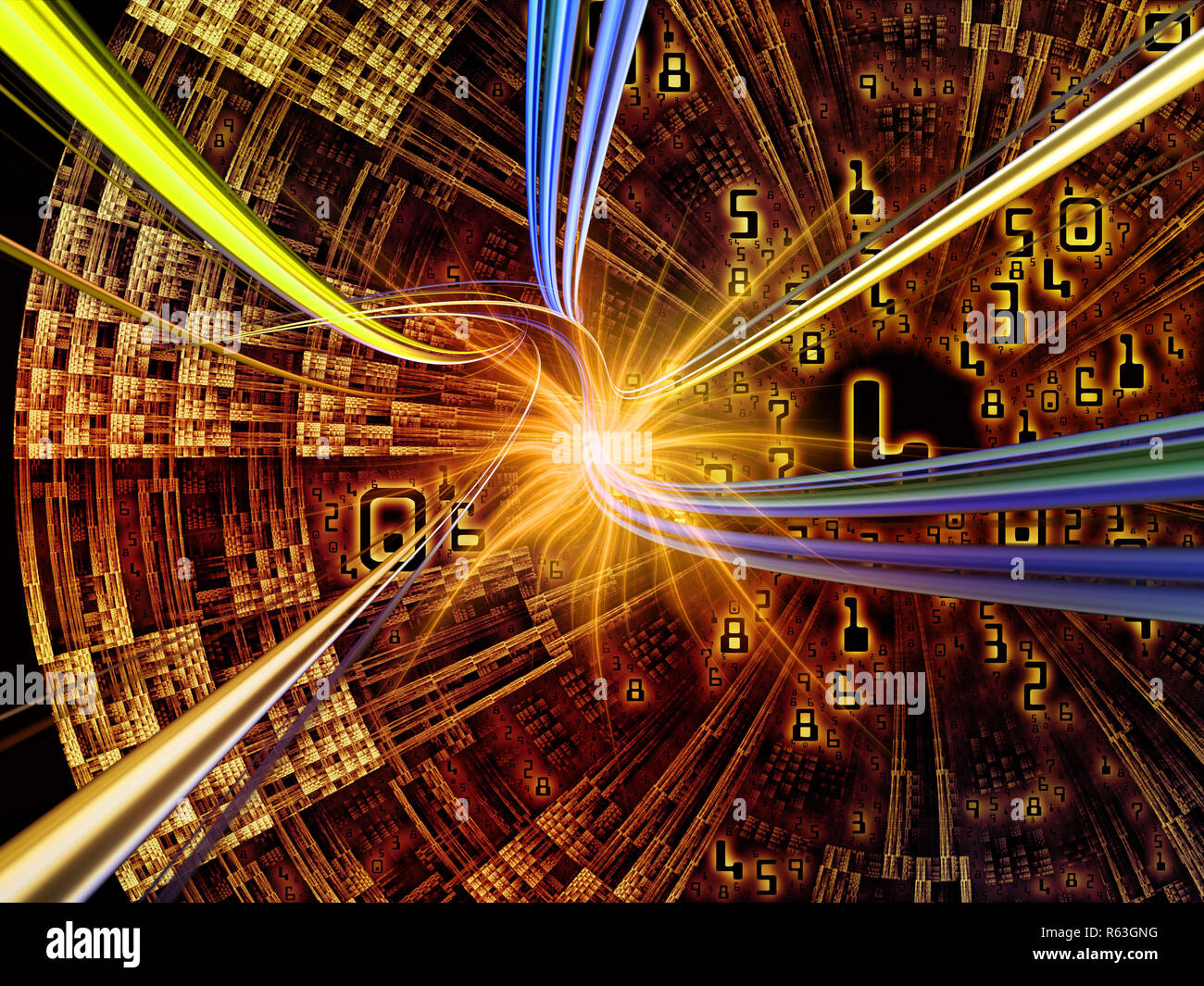 Computing Digital World Stock Photo - Alamy