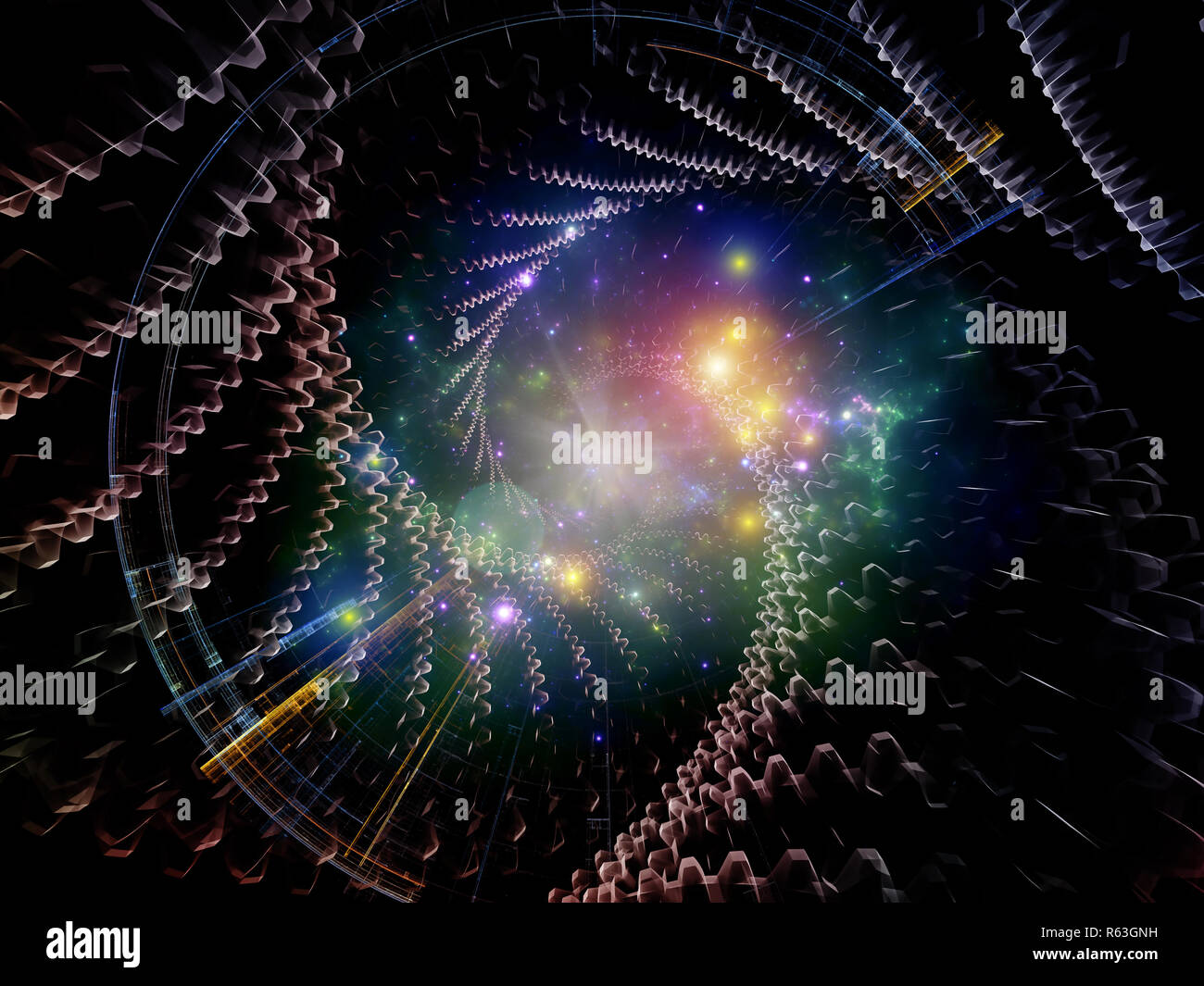 Cool Radial Fractal Texture Stock Photo - Alamy