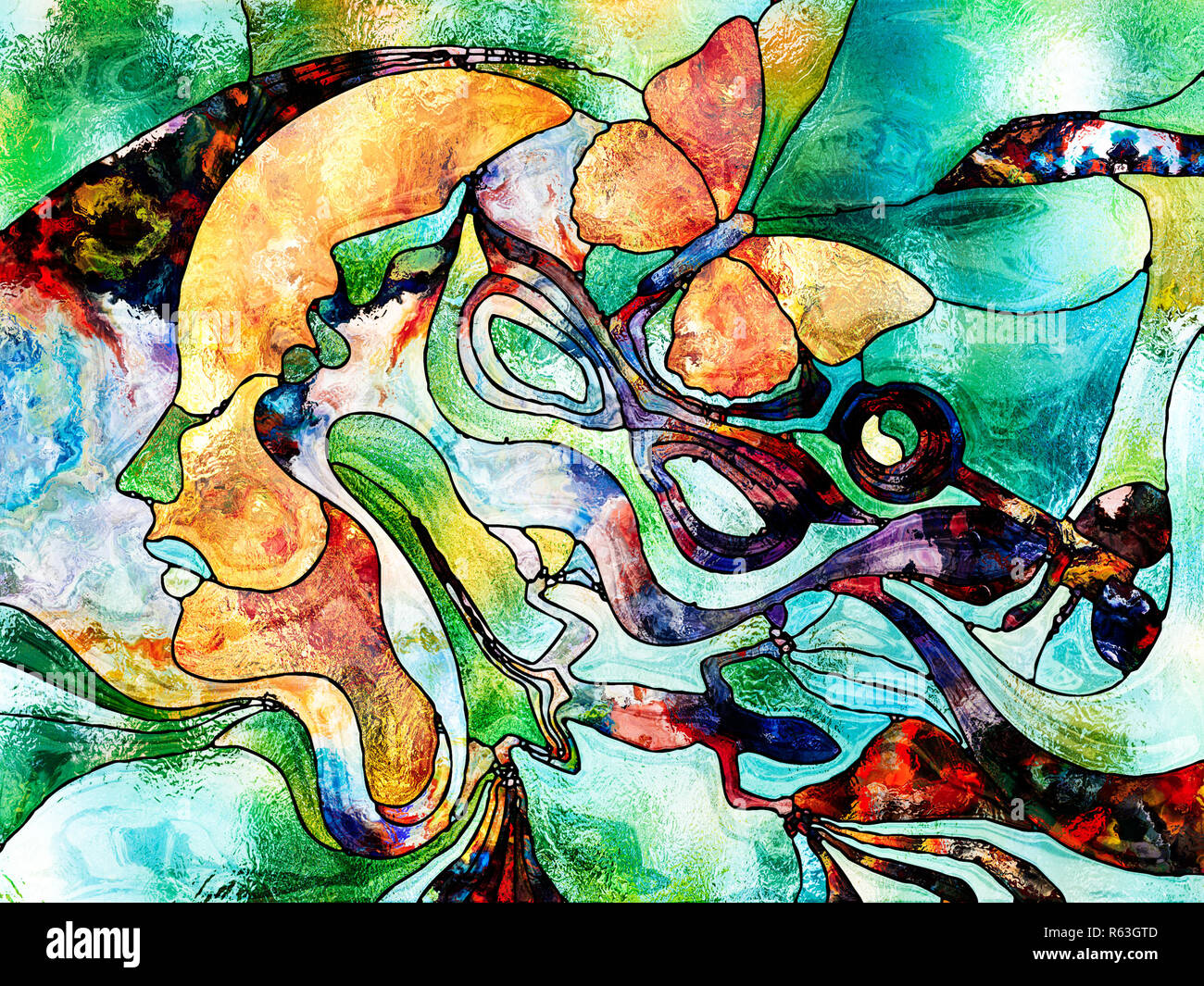 Visualization of Color Division Stock Photo - Alamy