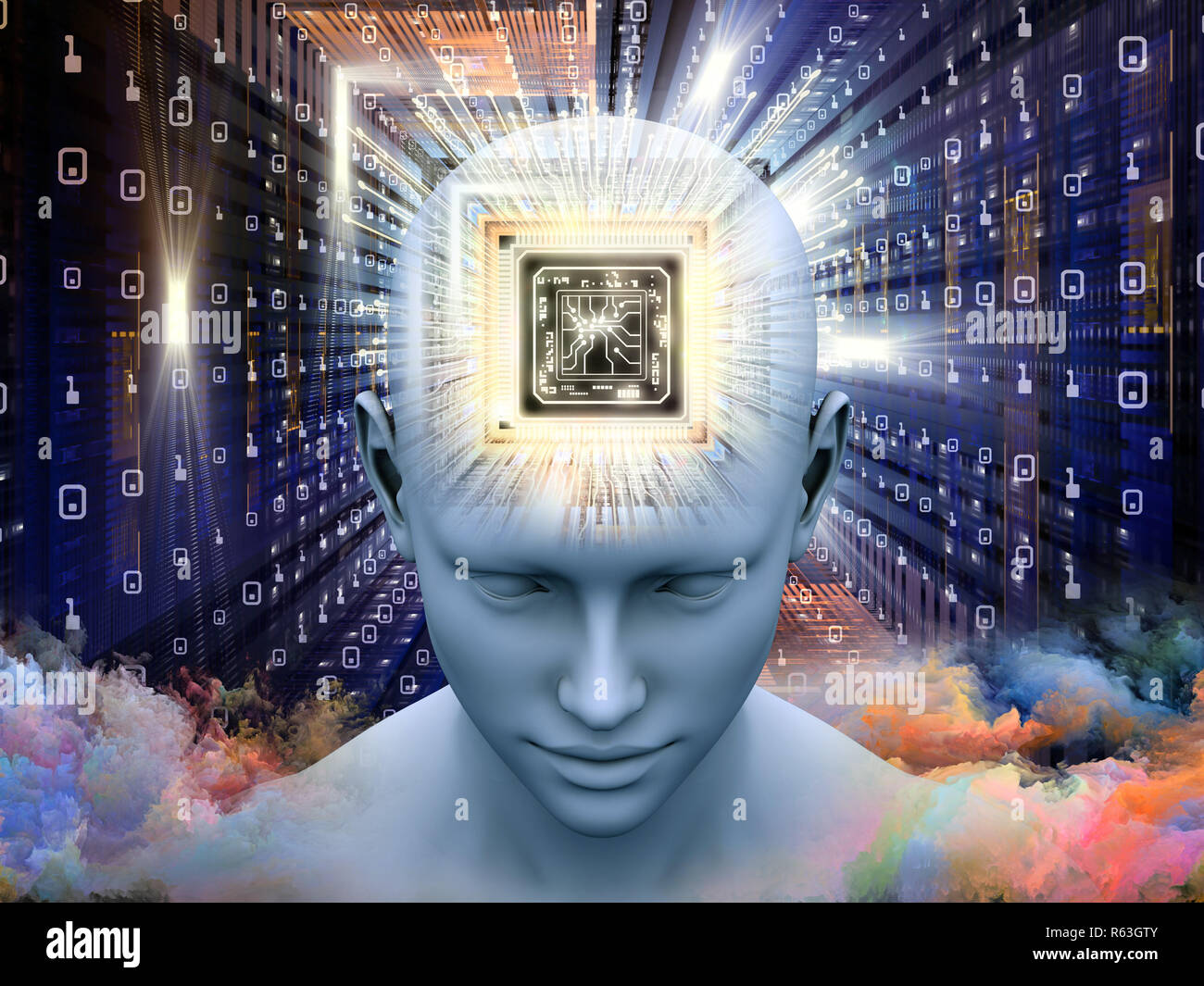 Virtualization of Thought Stock Photo - Alamy