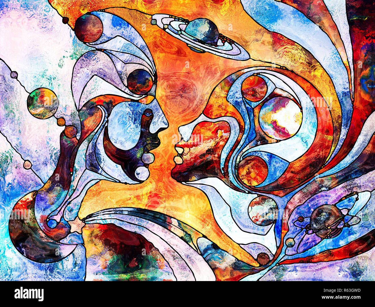 Complex Color Division Stock Photo - Alamy