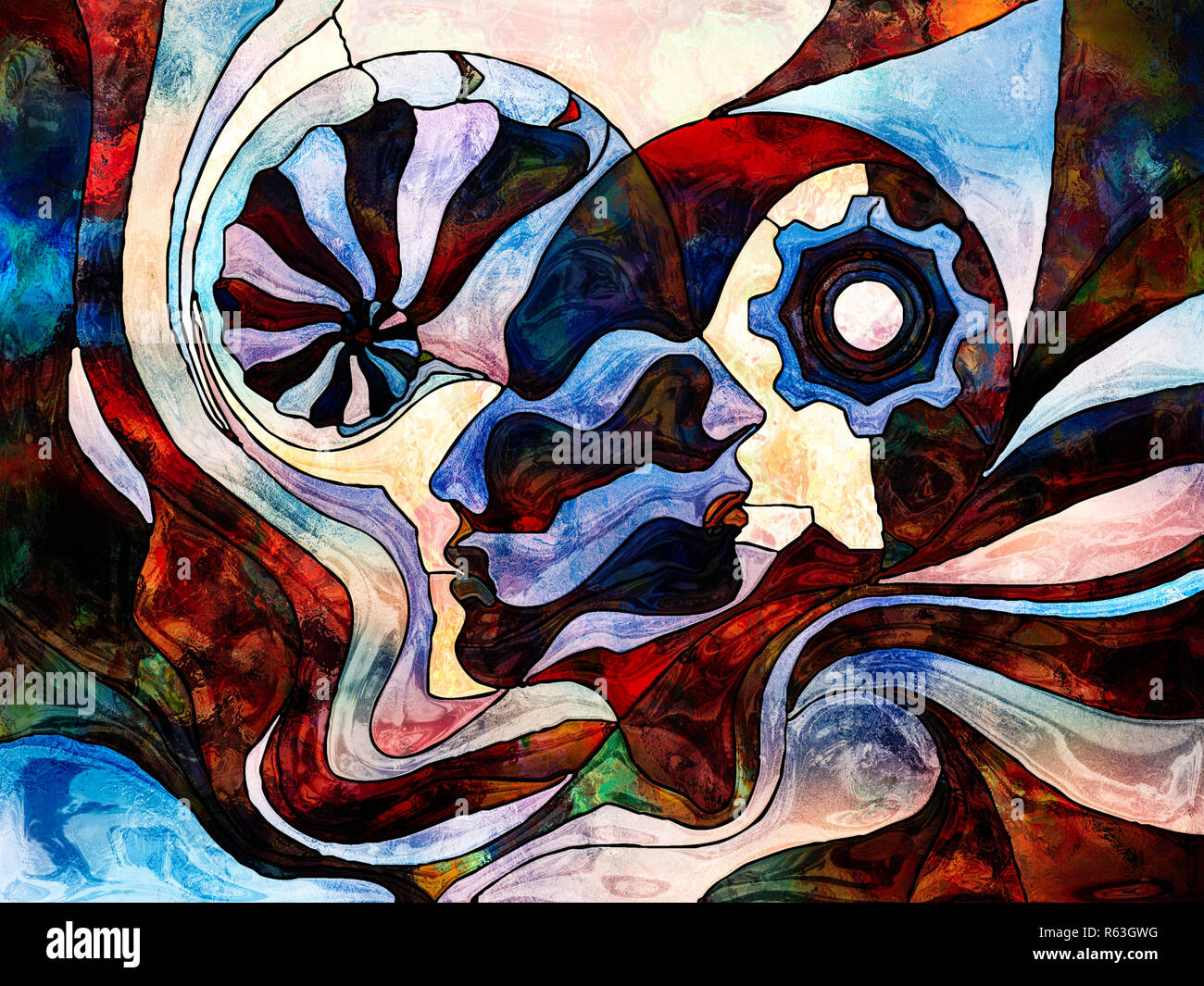 Color Division Processing Stock Photo - Alamy