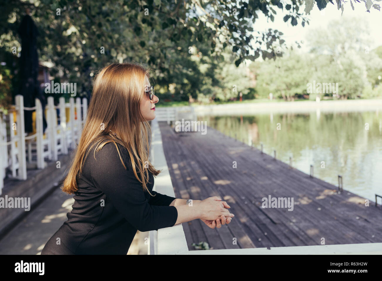 Composed woman on street hi-res stock photography and images - Alamy