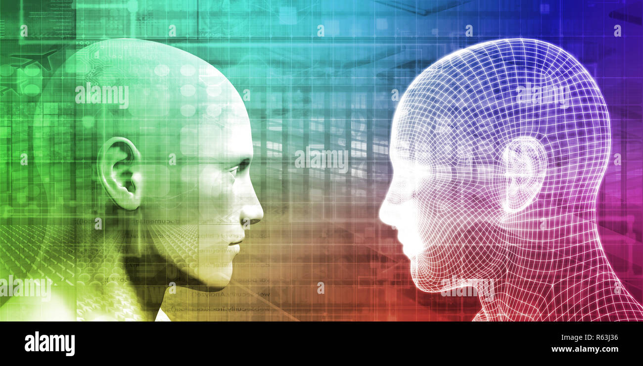 Integration with Technology as a Art Concept Stock Photo - Alamy