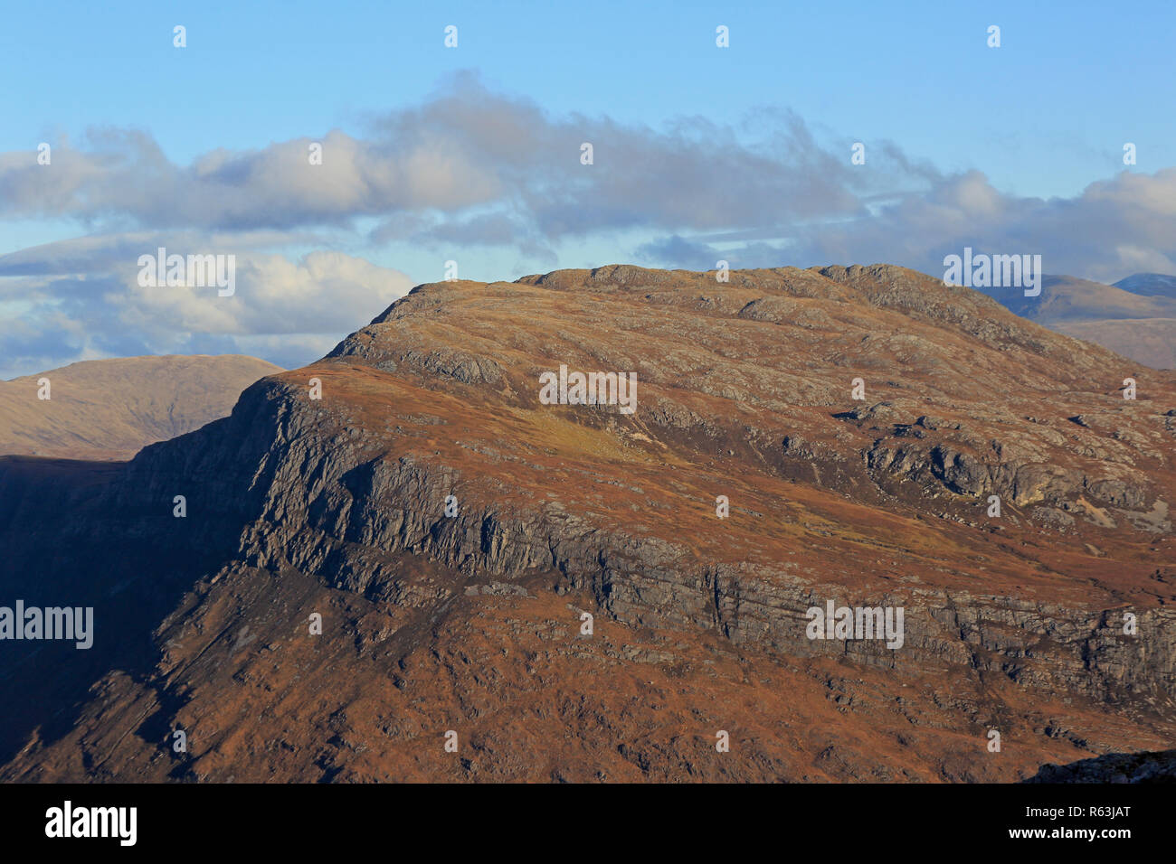 View of Beinn a Mhuinidh over Loch Maree Torridon Scotland Stock Photo ...