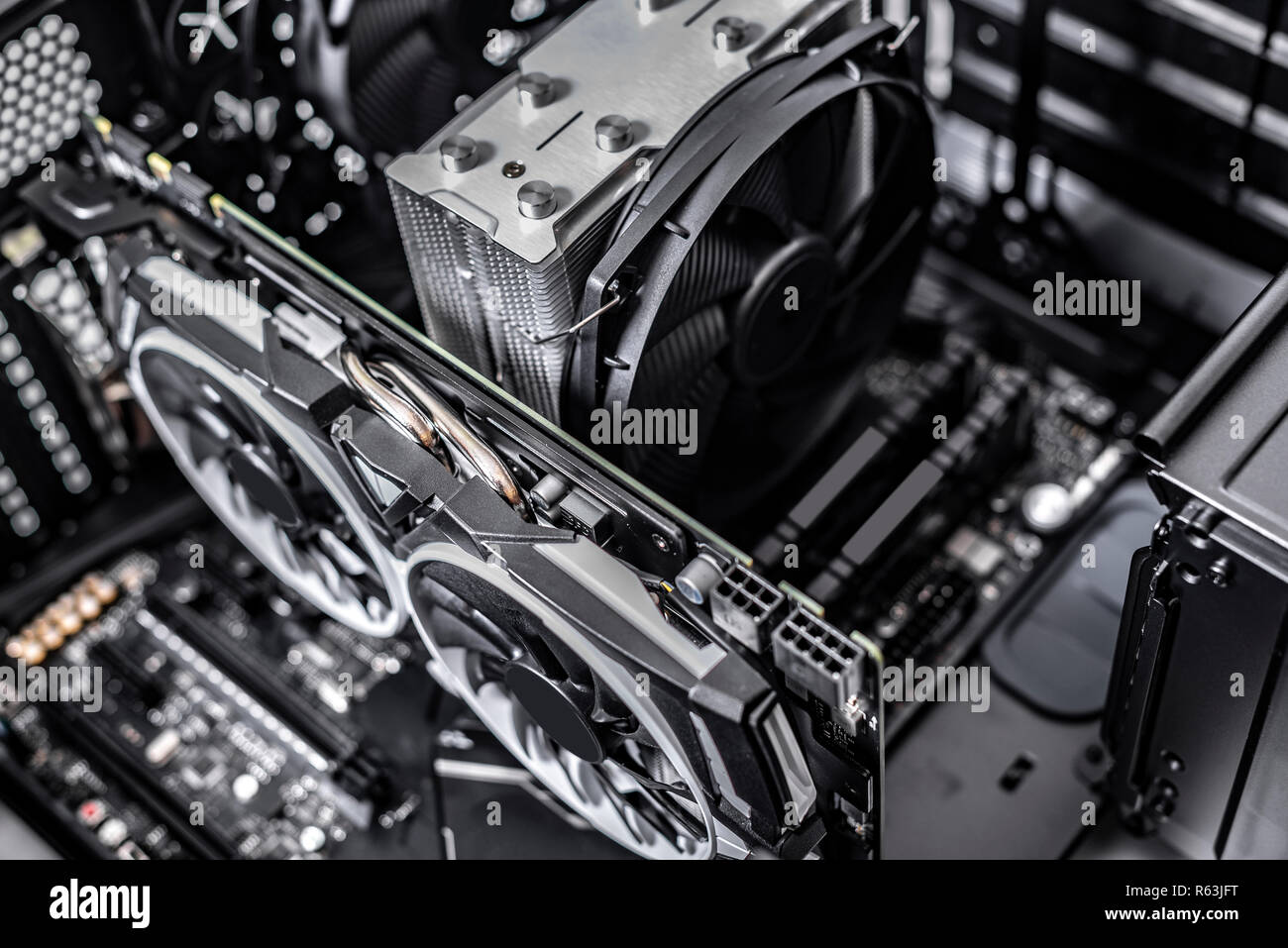 Components of the computer at the time of assembly of the PC Stock ...