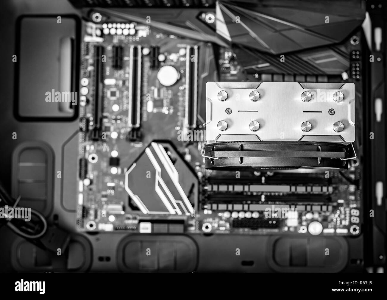 Components of the computer at the time of assembly of the PC Stock ...