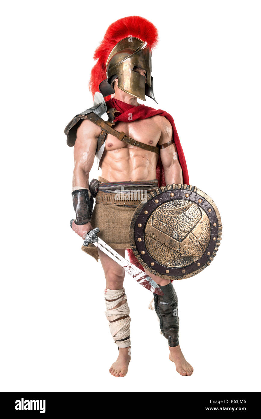 Ancient soldier or Gladiator Stock Photo - Alamy
