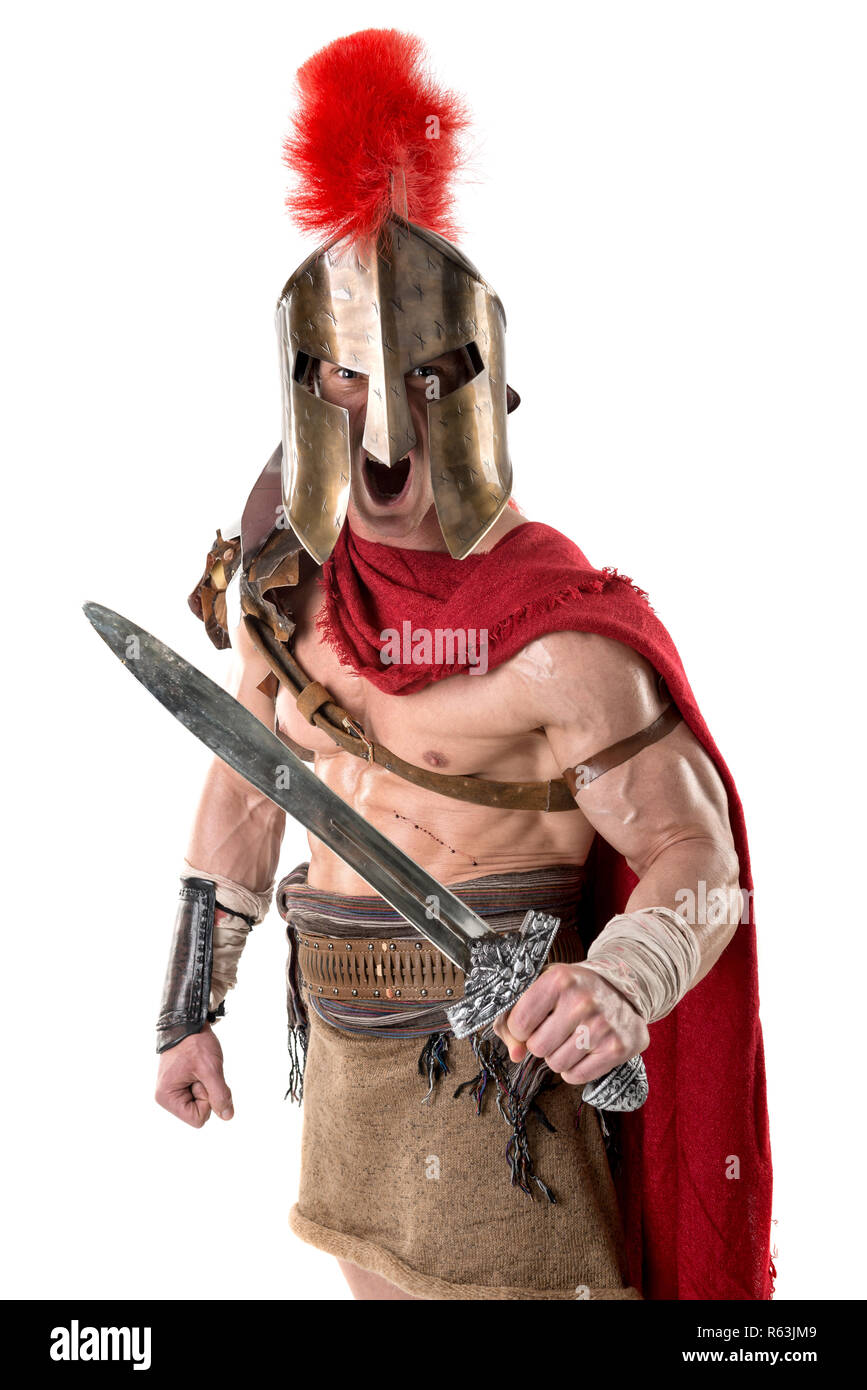 Ancient soldier or Gladiator Stock Photo - Alamy