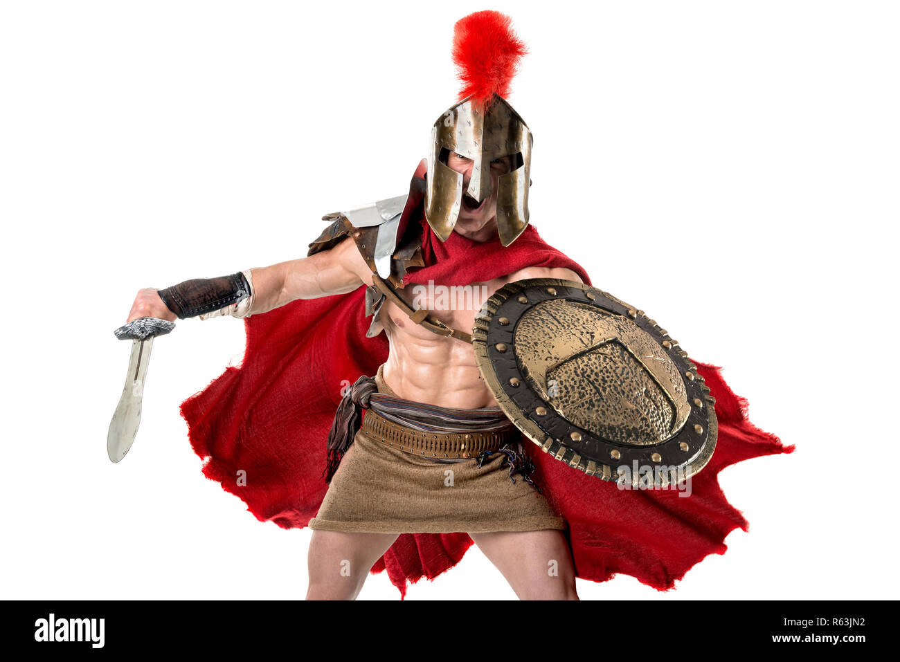 Ancient soldier or Gladiator Stock Photo - Alamy