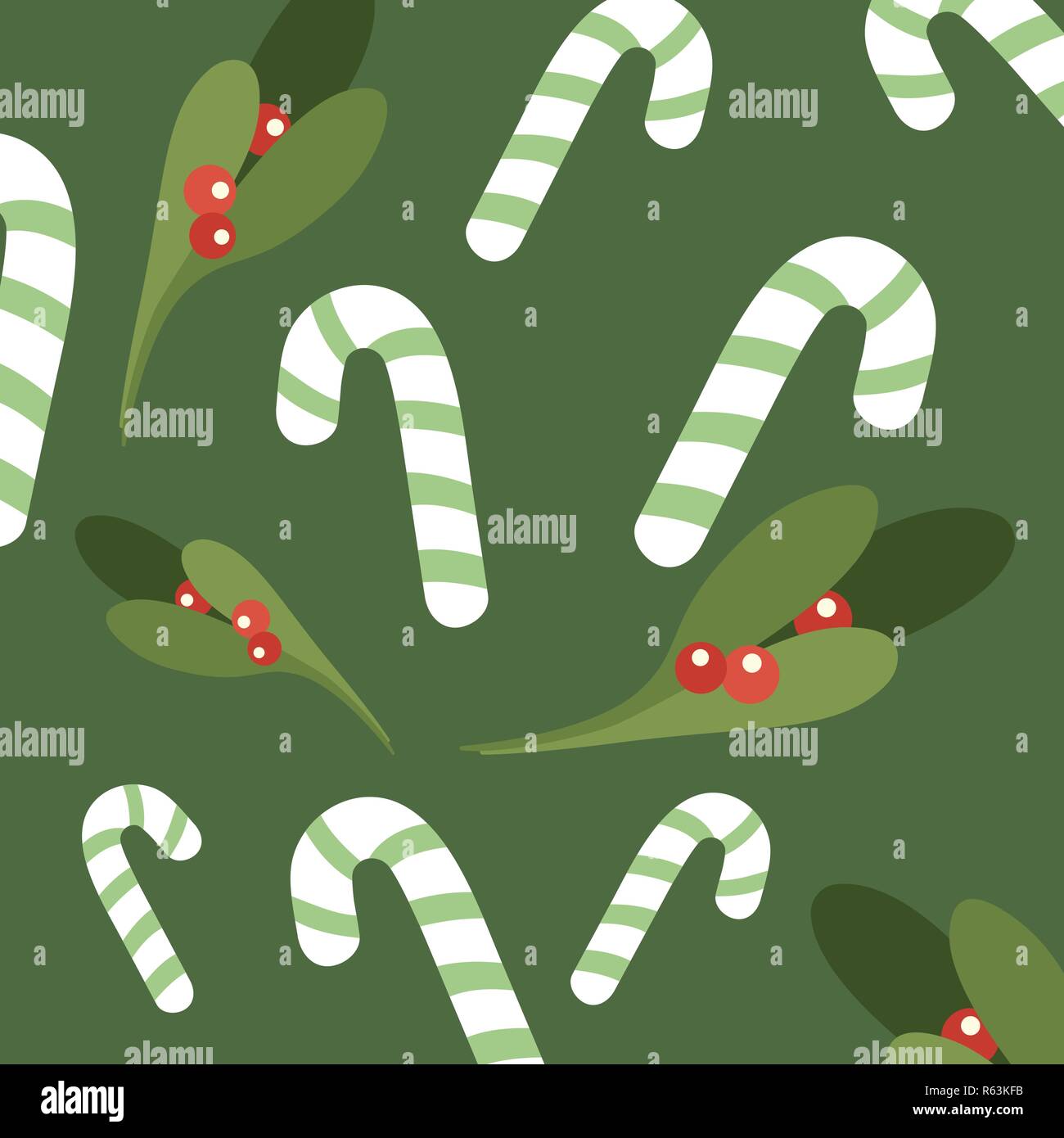 Christmas background with mistletoe, element for design, vector ...