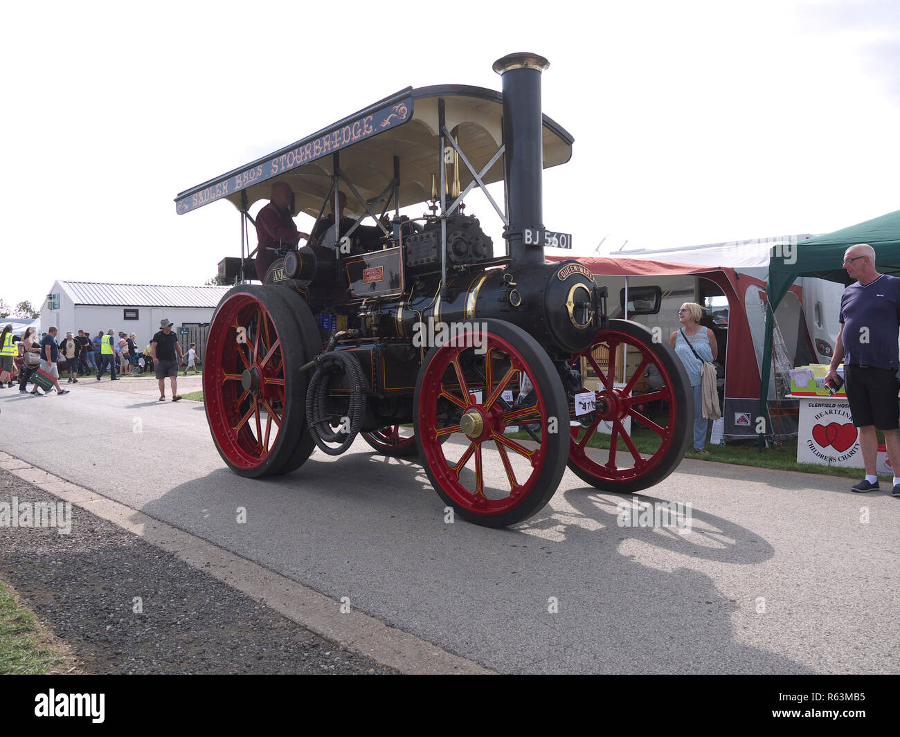 Vintage steam traction engine "Queen Mary" at Lincoln steam rally Stock ...