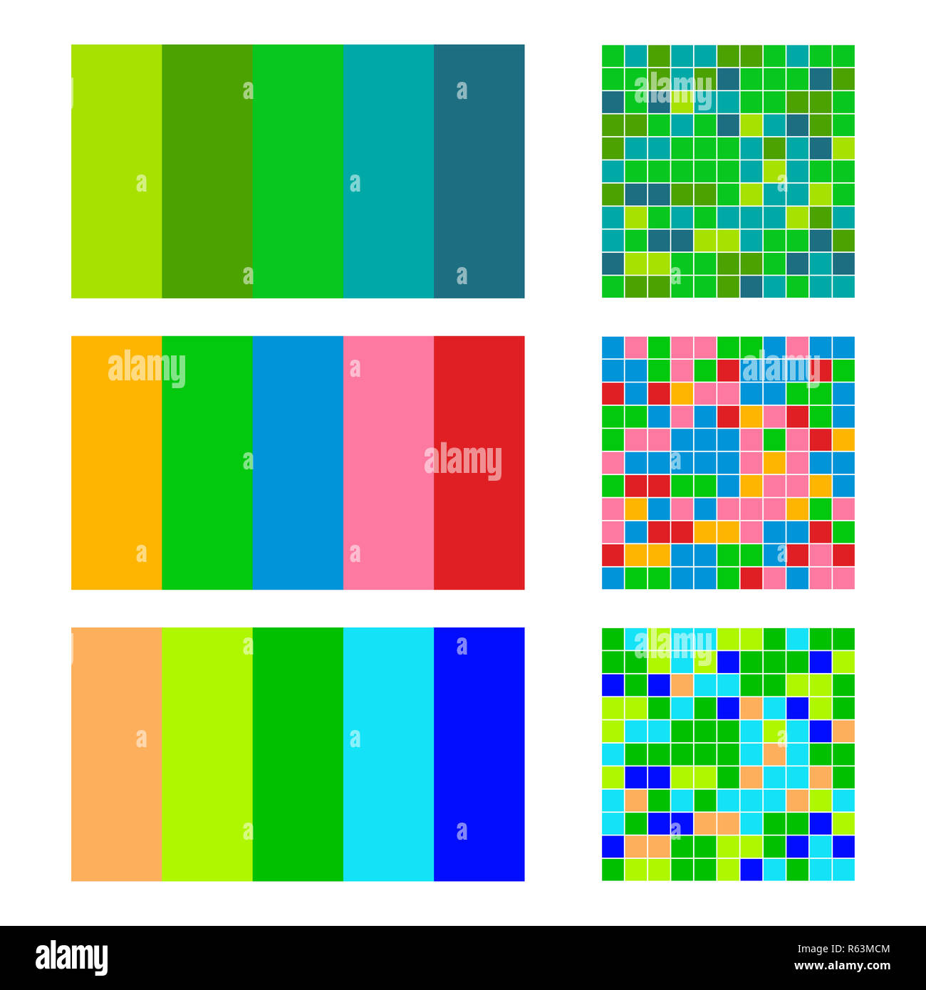 color palette set background. Harmony color combos spectrum Stock Photo ...