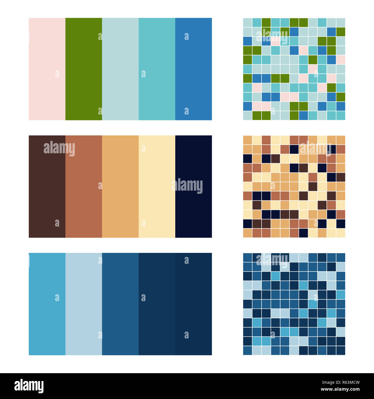 color palette set background. Harmony color combos spectrum Stock Photo ...