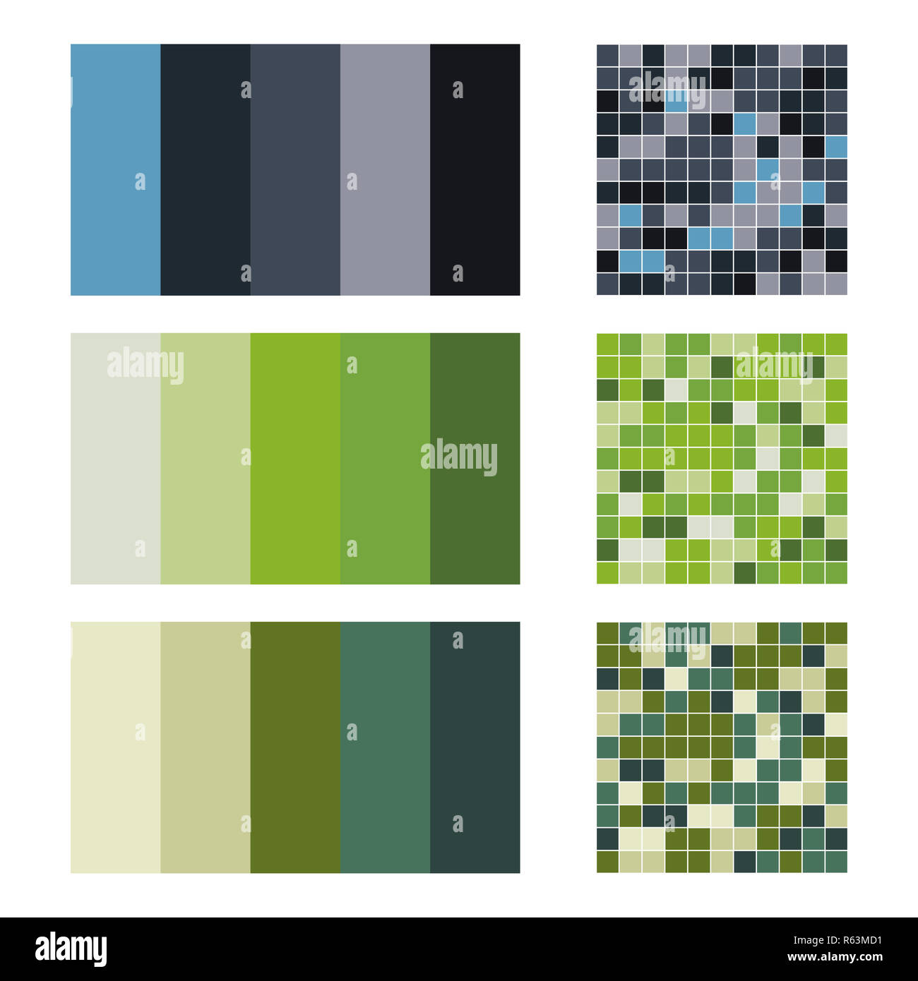 color palette set background. Harmony color combos spectrum Stock Photo ...