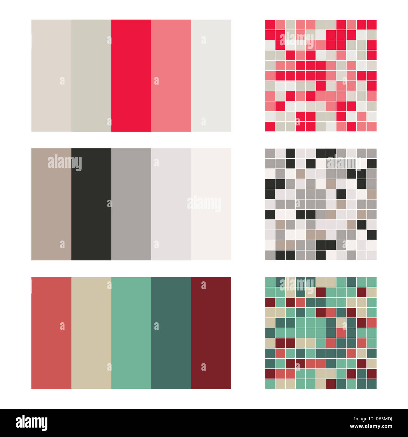 color palette set background. Harmony color combos spectrum Stock Photo ...