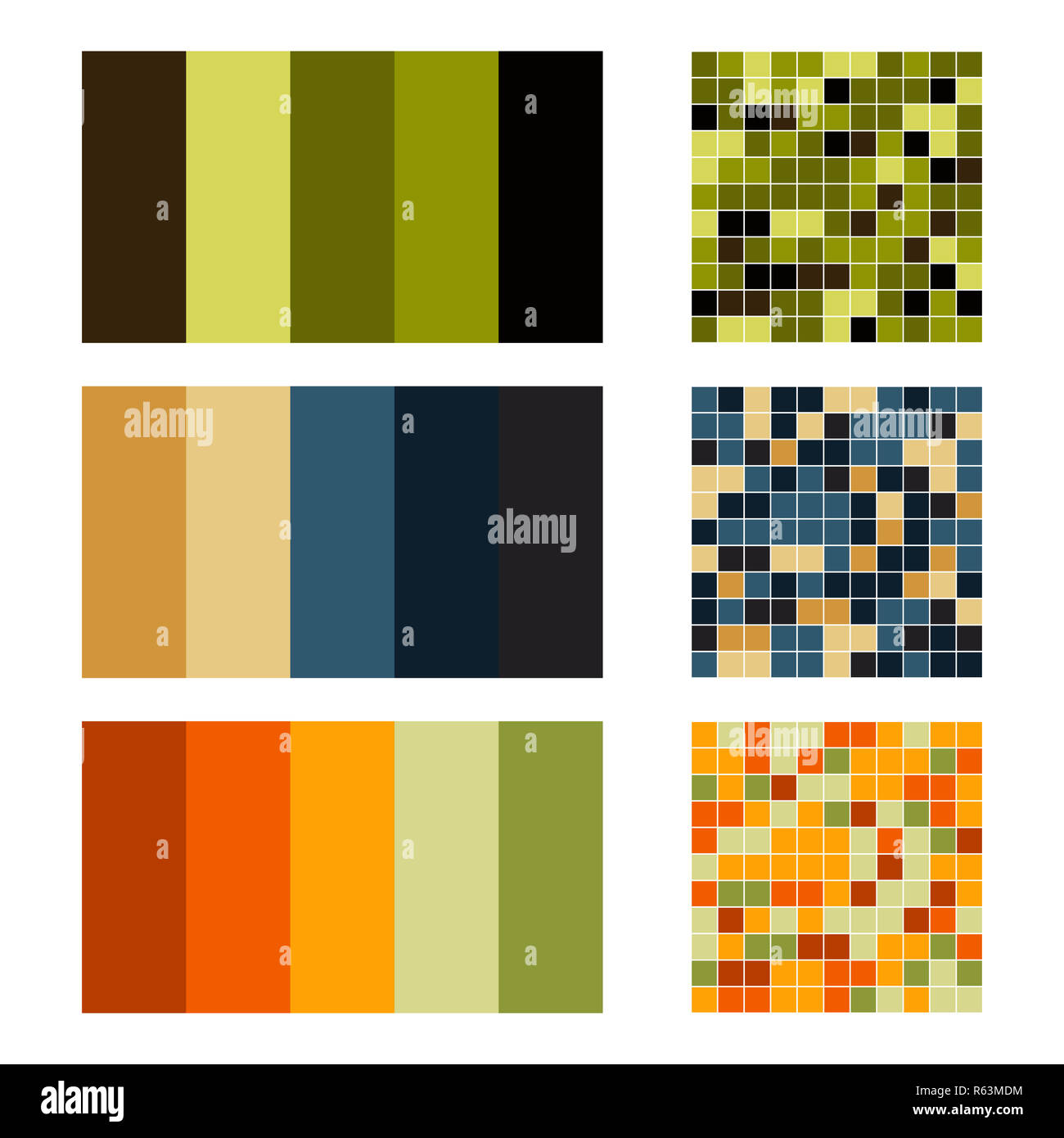 color palette set background. Harmony color combos spectrum Stock Photo ...