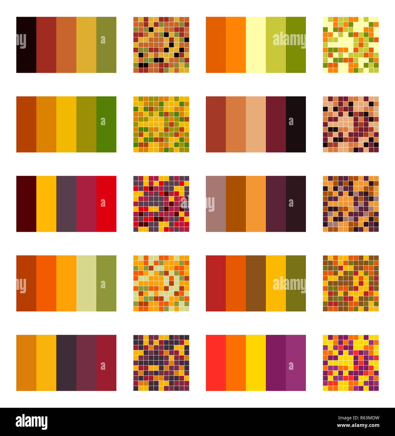 color palette set background. Harmony color combos spectrum Stock Photo ...
