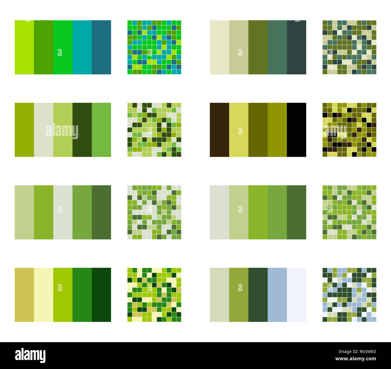 color palette set background. Harmony color combos spectrum Stock Photo ...