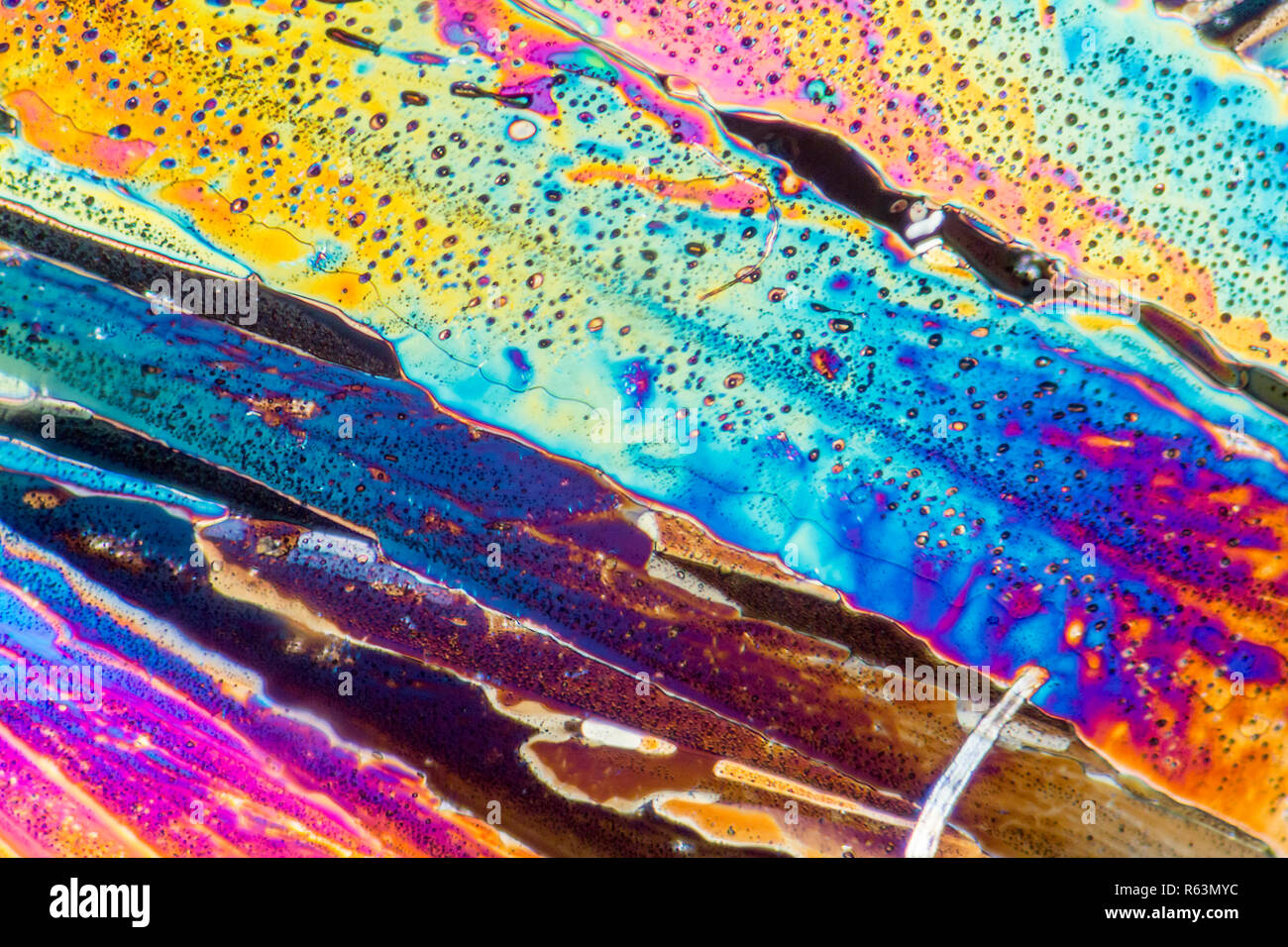 colorful sodium acetate micro crystals Stock Photo - Alamy