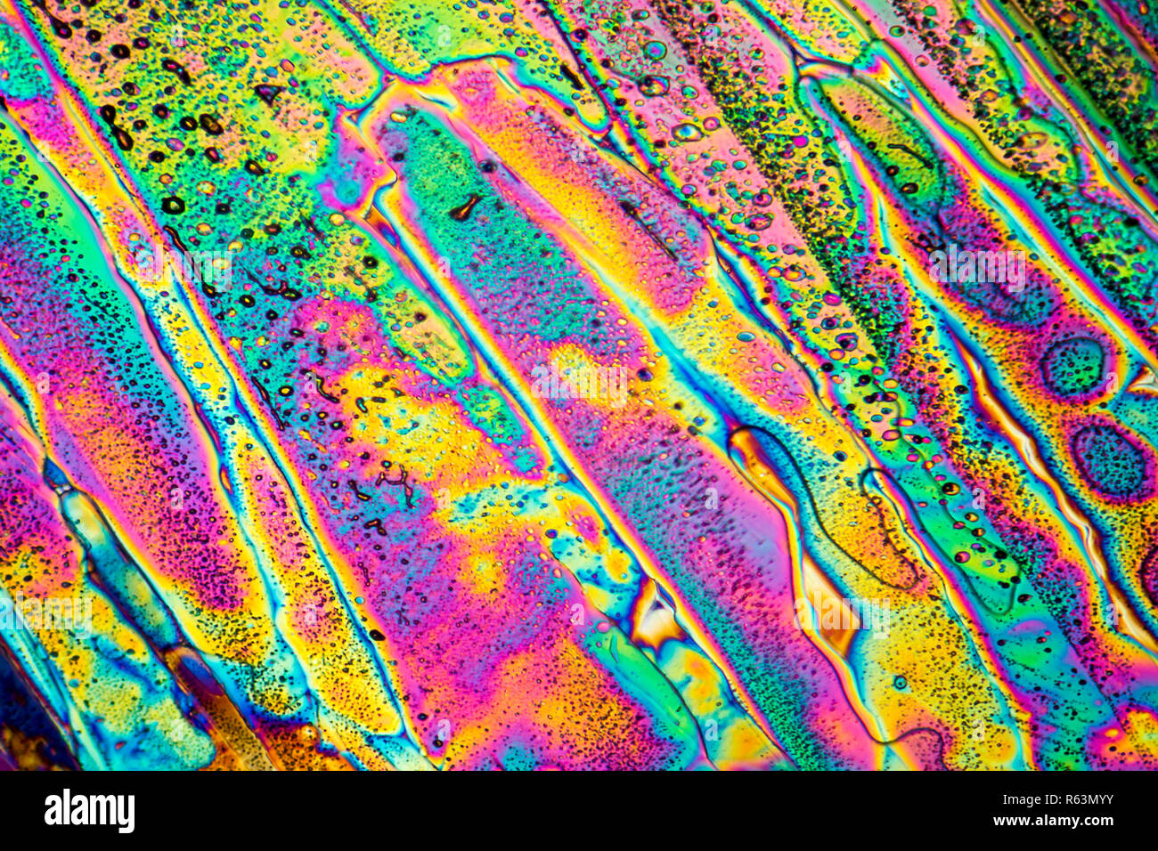 colorful sodium acetate micro crystals Stock Photo - Alamy