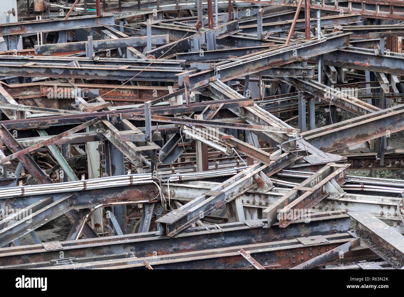 rusty industrial scenery Stock Photo - Alamy