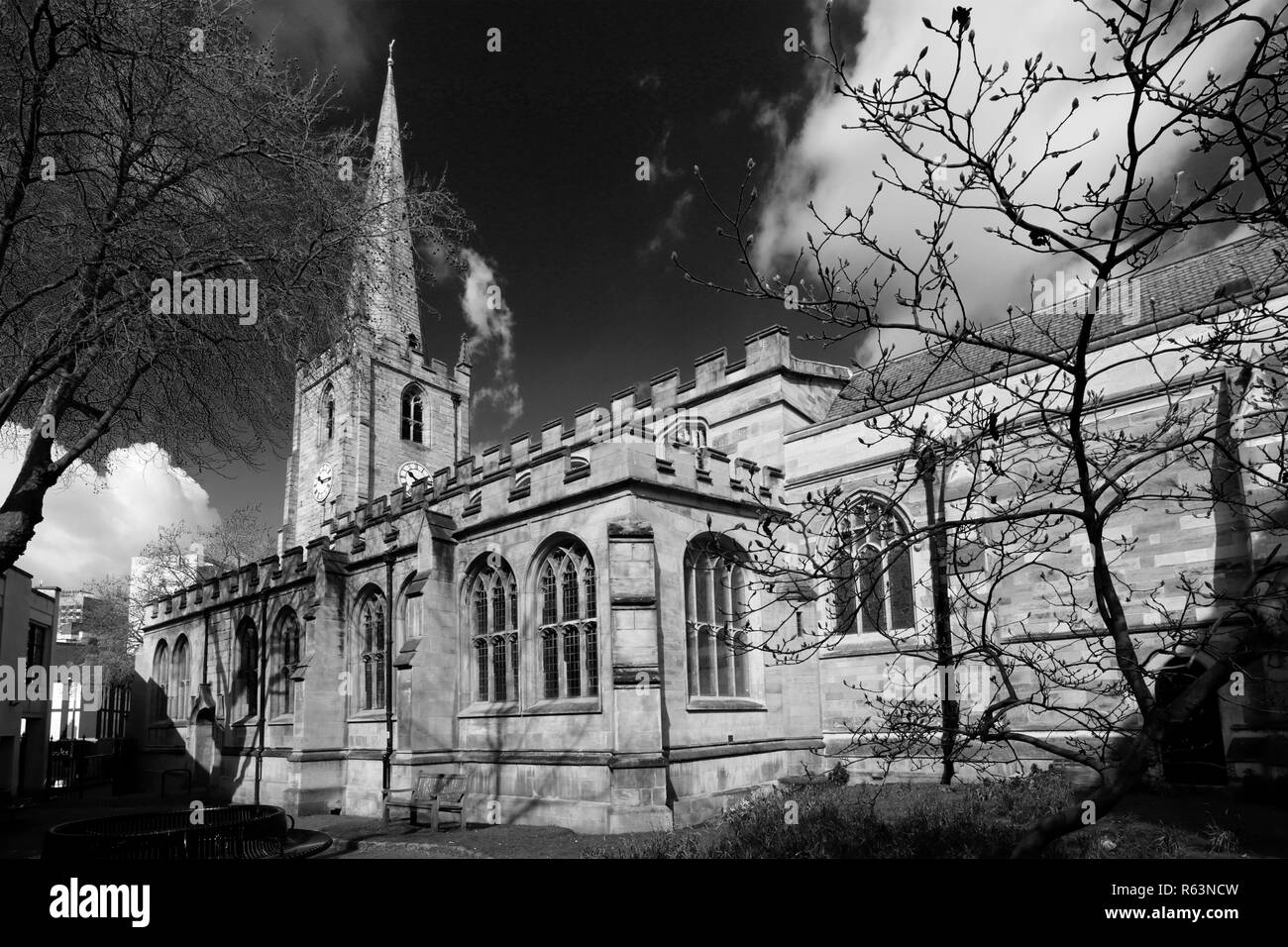 St Peters church, Nottingham city centre, Nottinghamshire, England, UK ...