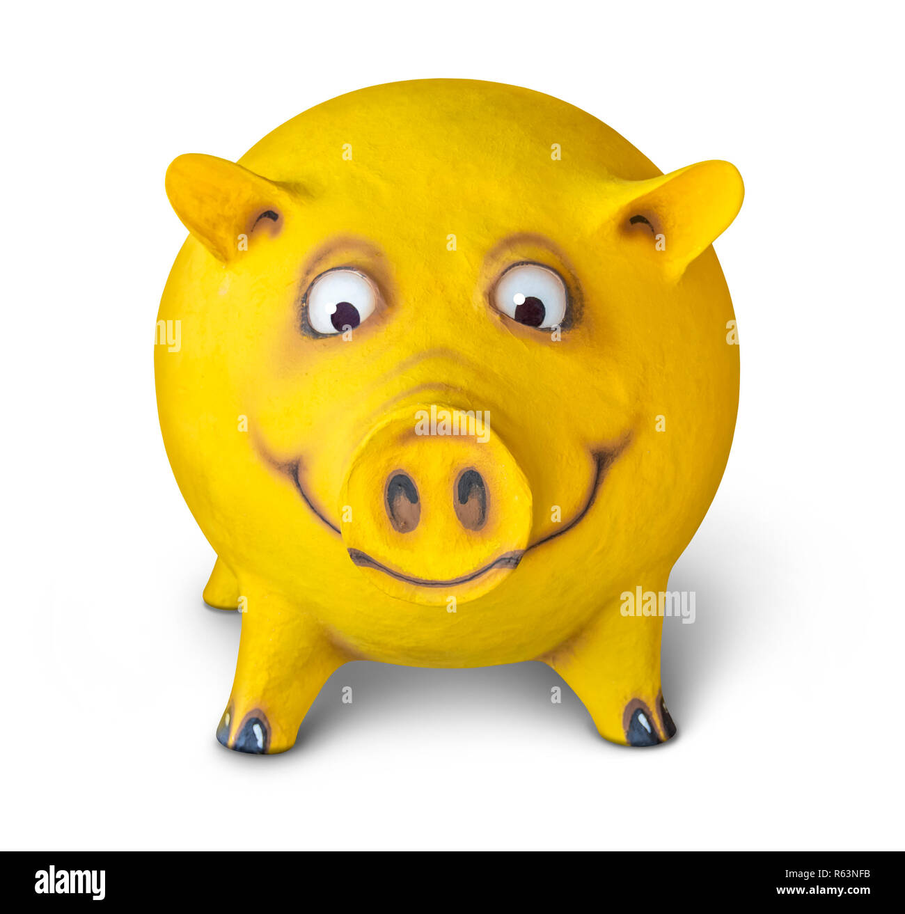 funny yellow pig Stock Photo - Alamy
