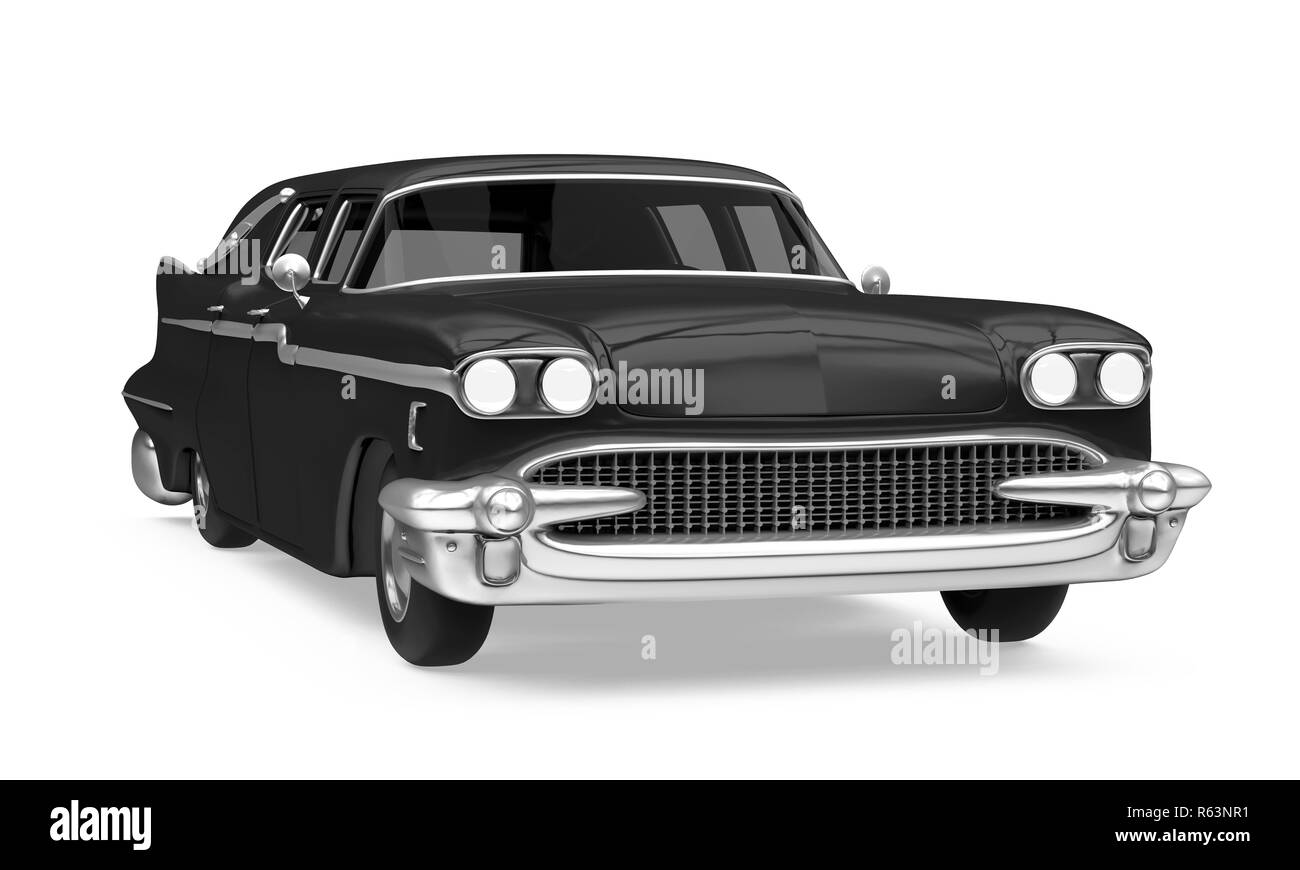 Hearse Car Isolated Stock Photo - Alamy