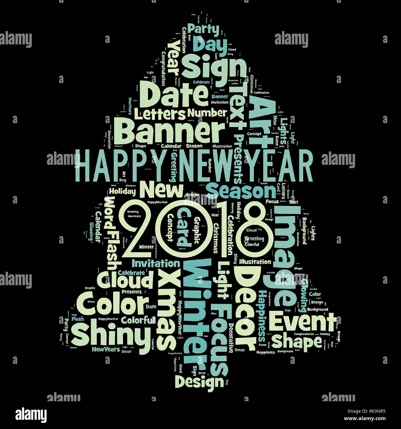 2018 year letters glowing sign hi-res stock photography and images - Alamy