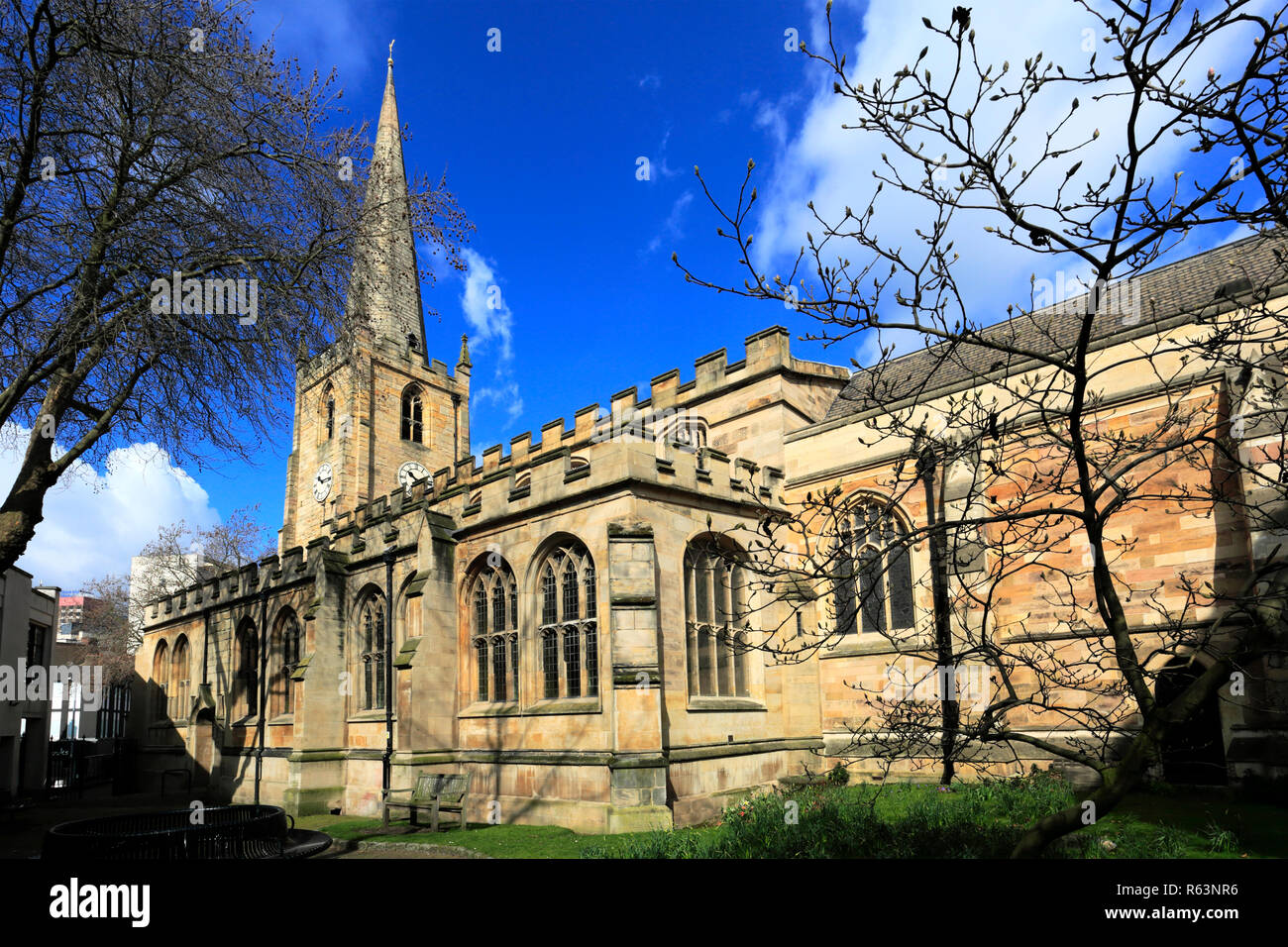 St Peters church, Nottingham city centre, Nottinghamshire, England, UK ...