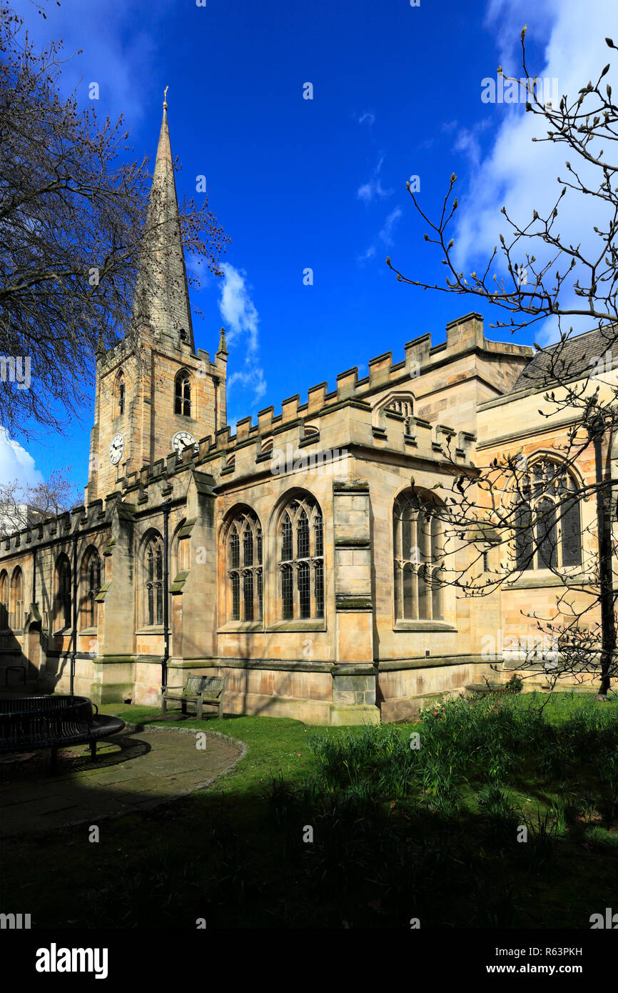 St Peters church, Nottingham city centre, Nottinghamshire, England, UK ...