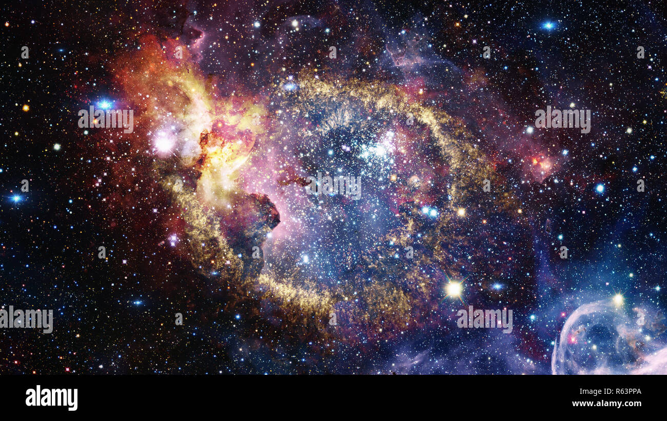 The Helix Nebula in deep space. Elements of this image furnished by ...