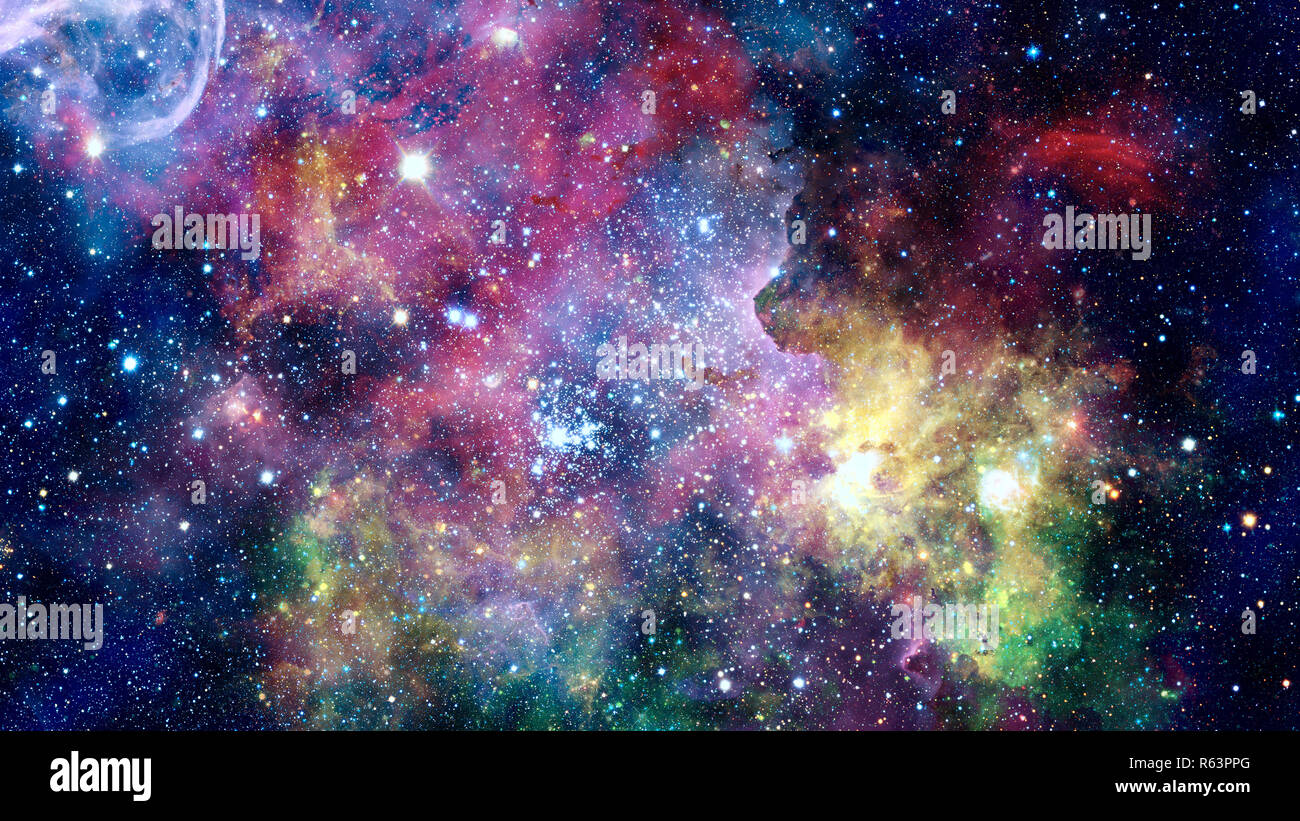 Colorful Stars In Space