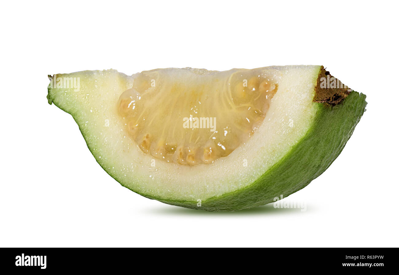 Guava isolated on white background Stock Photo - Alamy