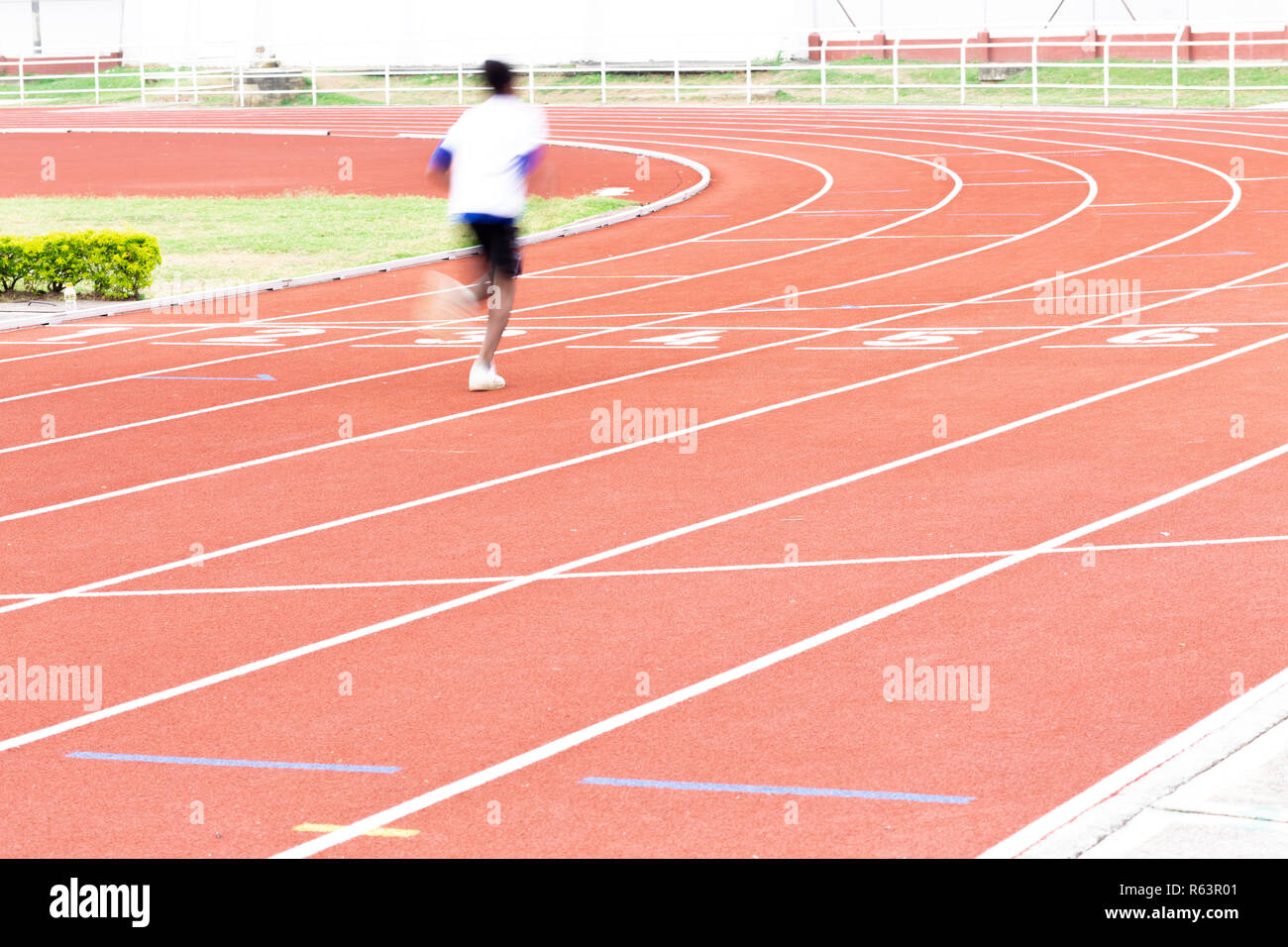 Athletics people running on the track Sport field Stock Photo - Alamy
