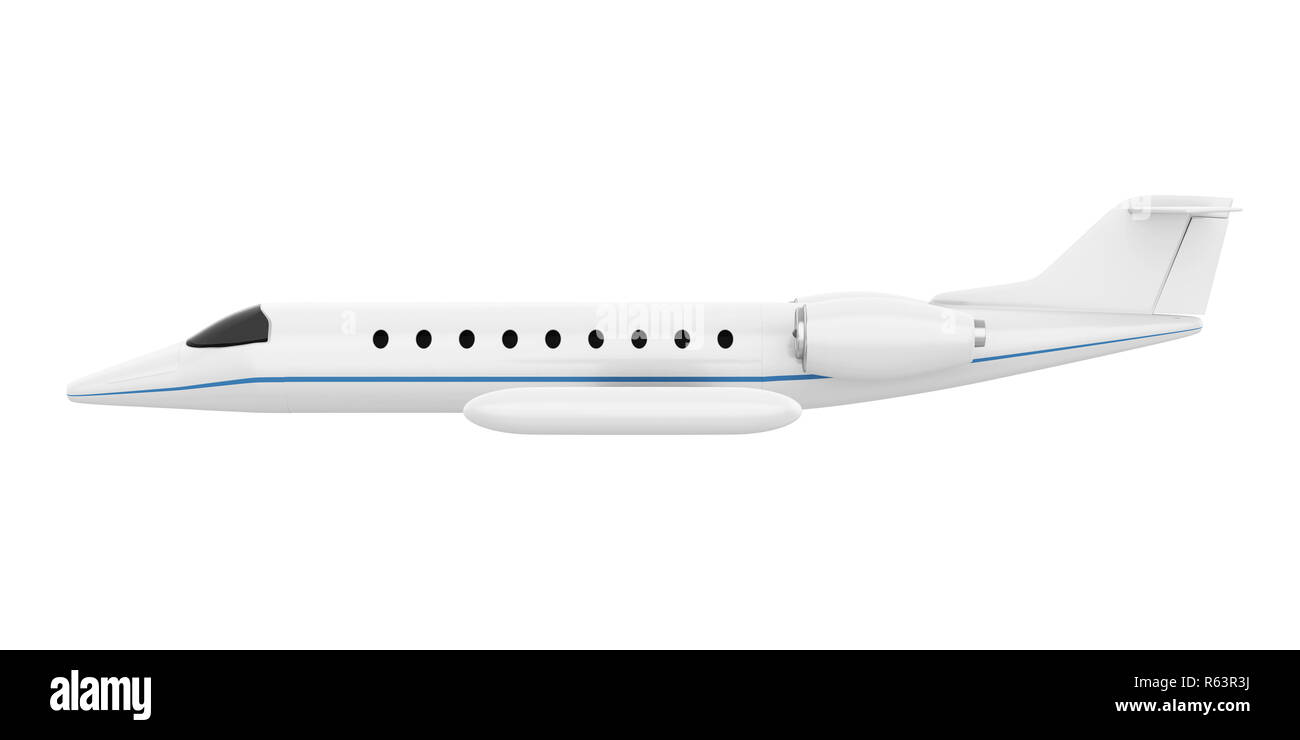 Private Jet Airplane Isolated Stock Photo - Alamy
