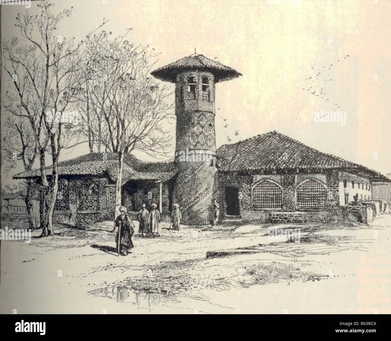 An old mosque in Rasht, 1886 Stock Photo - Alamy