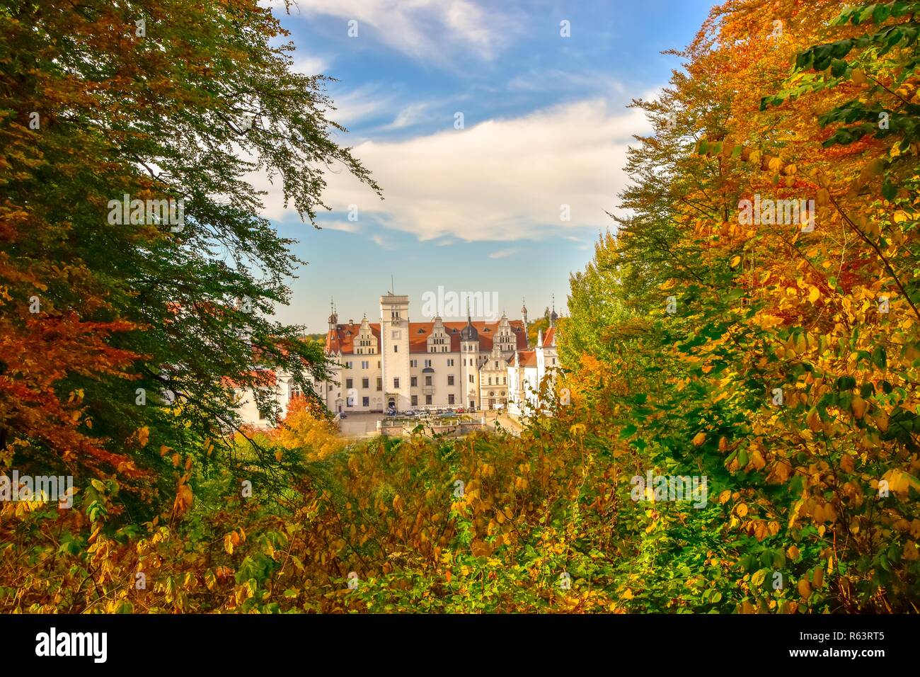 Schloss Boitzenburg in der Uckermark bei Templin in Brandenburg Stock ...