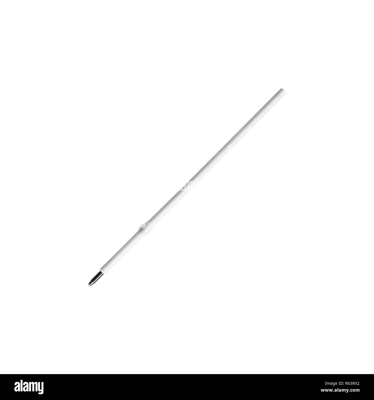 Ballpoint refill ink isolated on white background. Clipping path ...