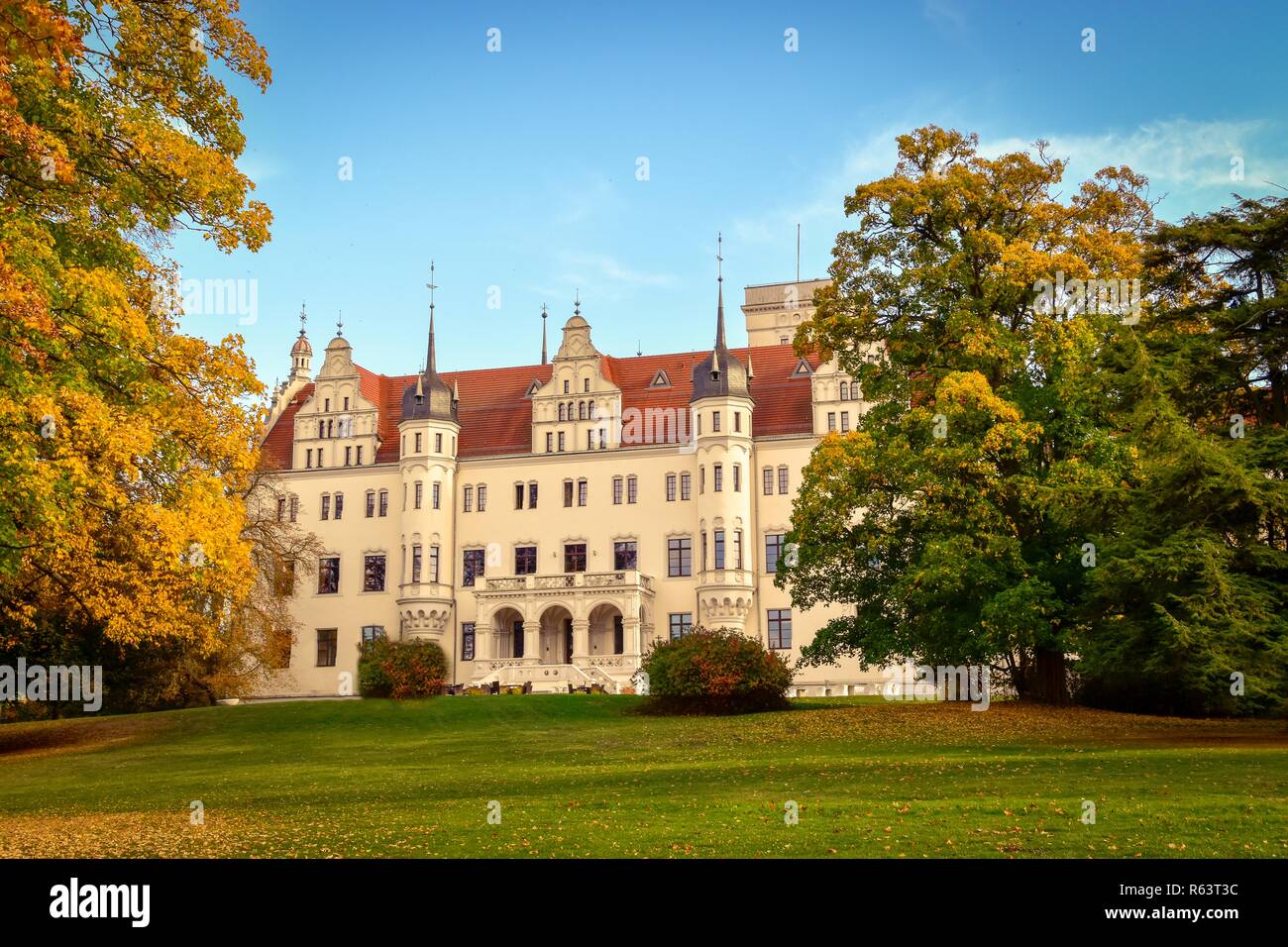 Schloss Boitzenburg in der Uckermark bei Templin in Brandenburg Stock ...