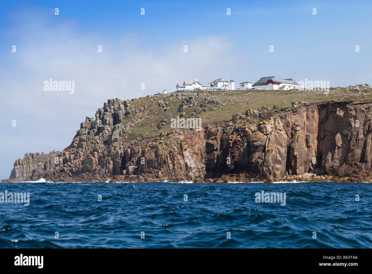 Land's End Hotel, cliffs and sea, Cornwall, England, UK Stock Photo - Alamy