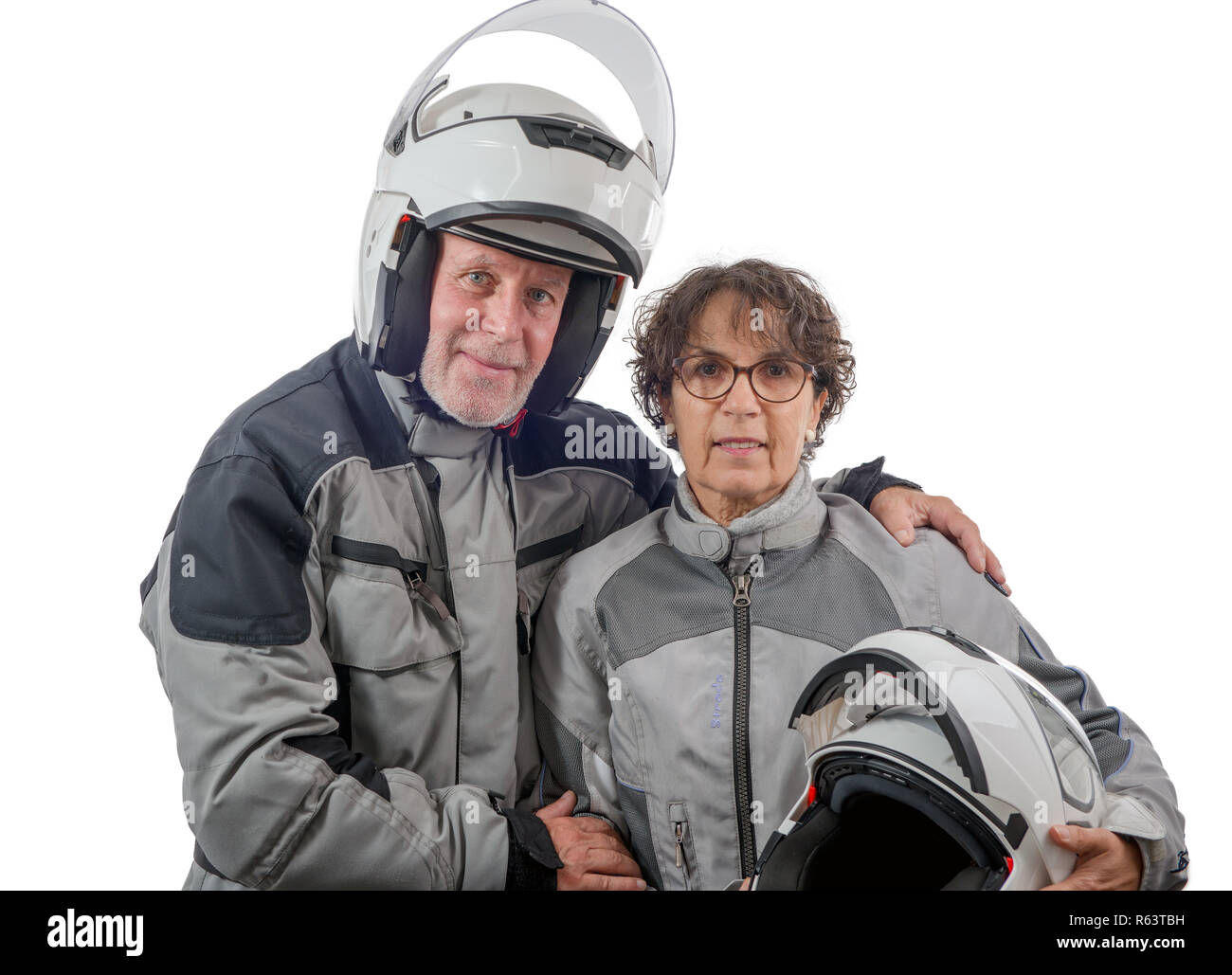 Old woman wearing helmet isolated hi-res stock photography and images ...