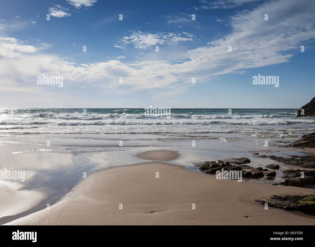 Chapel Porth Beach in summer, Cornwall, England, UK Stock Photo - Alamy