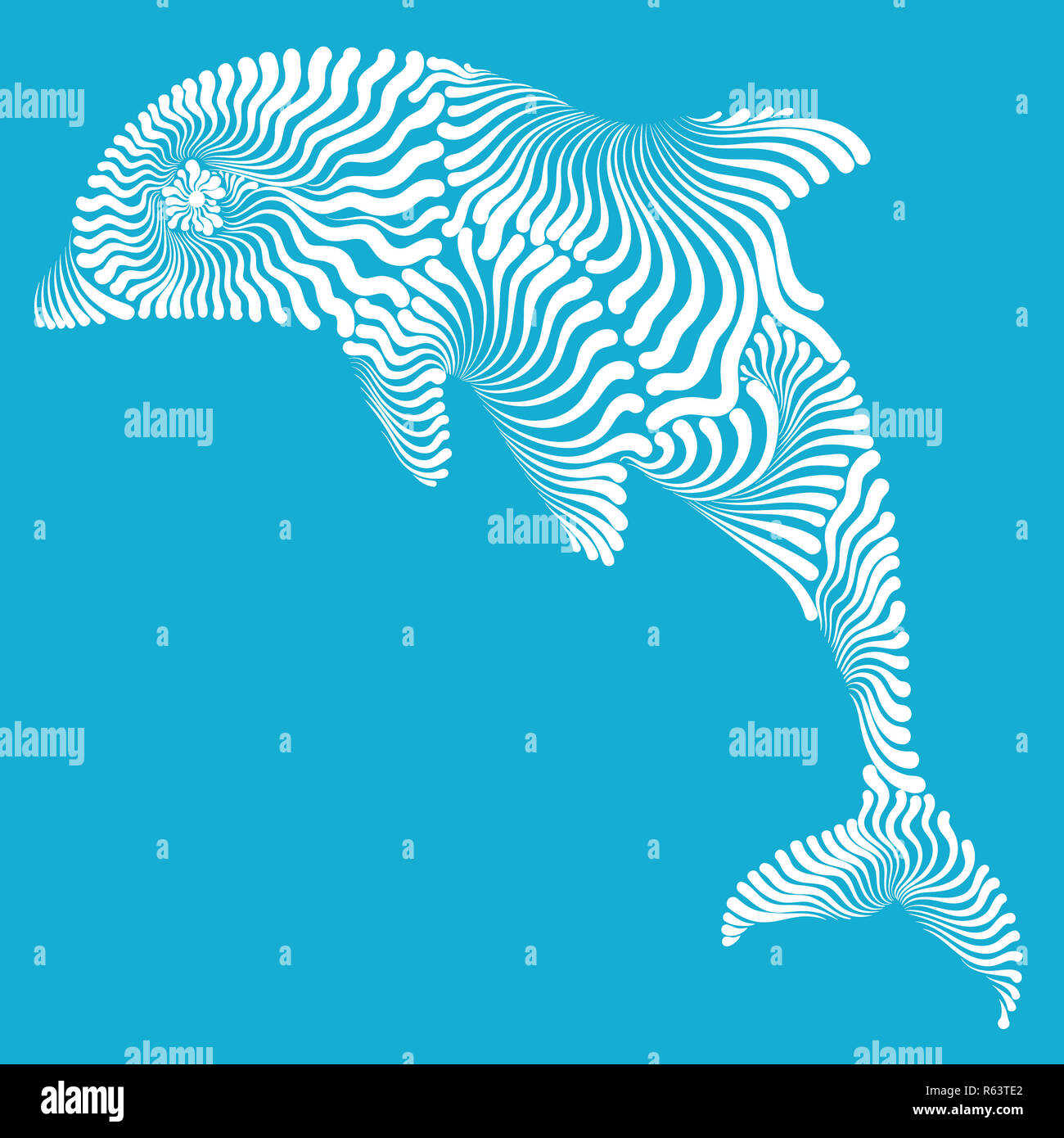 Dolphin graphic illustration Stock Photo - Alamy