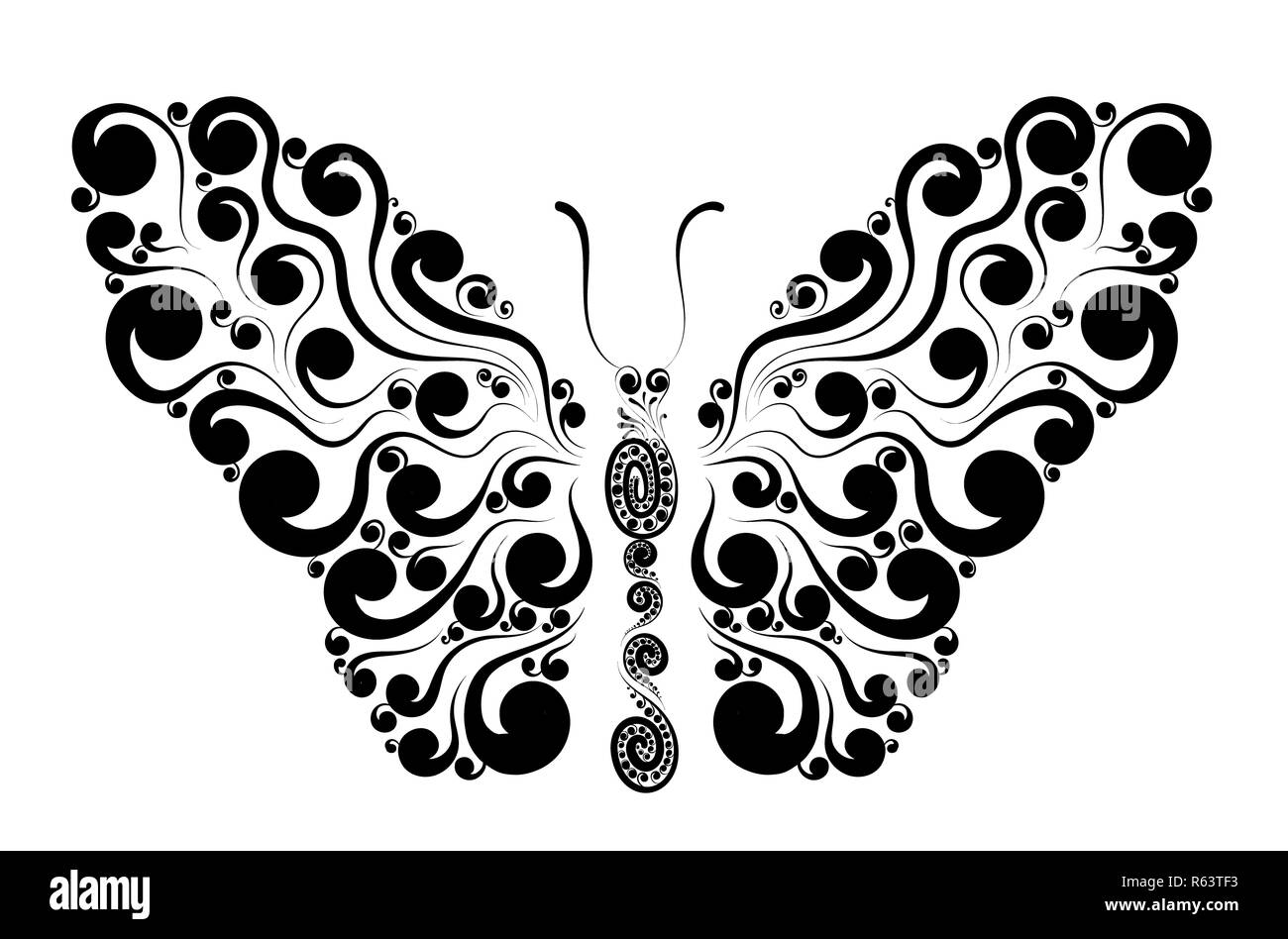 Butterfly insect moth black Black and White Stock Photos & Images - Alamy