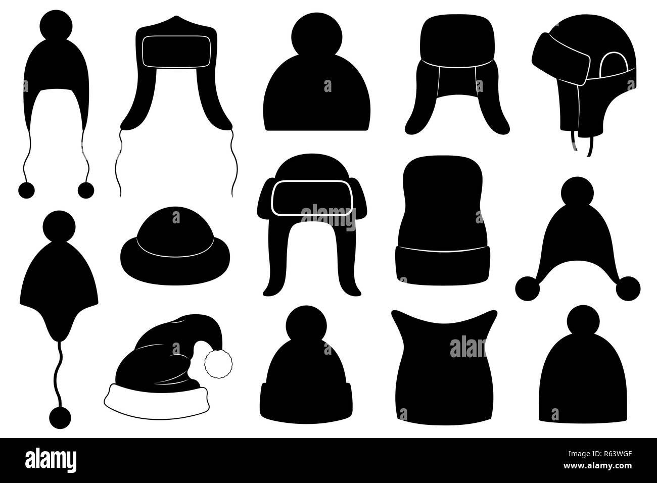 Set Of Different Winter Hats Isolated On White Stock Photo Alamy set-of-different-winter-hats-isolated-on-white-stock-photo-alamy