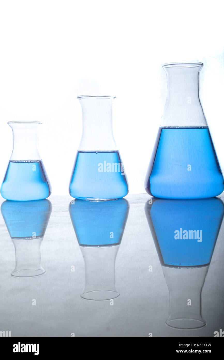 Laboratory glassware flasks beaker isolated hi-res stock photography ...