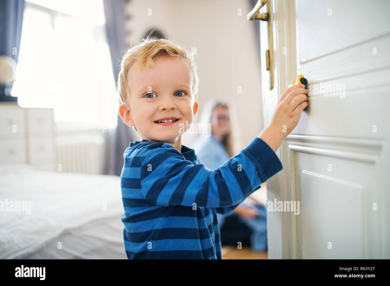 Child car door interior hi-res stock photography and images - Alamy
